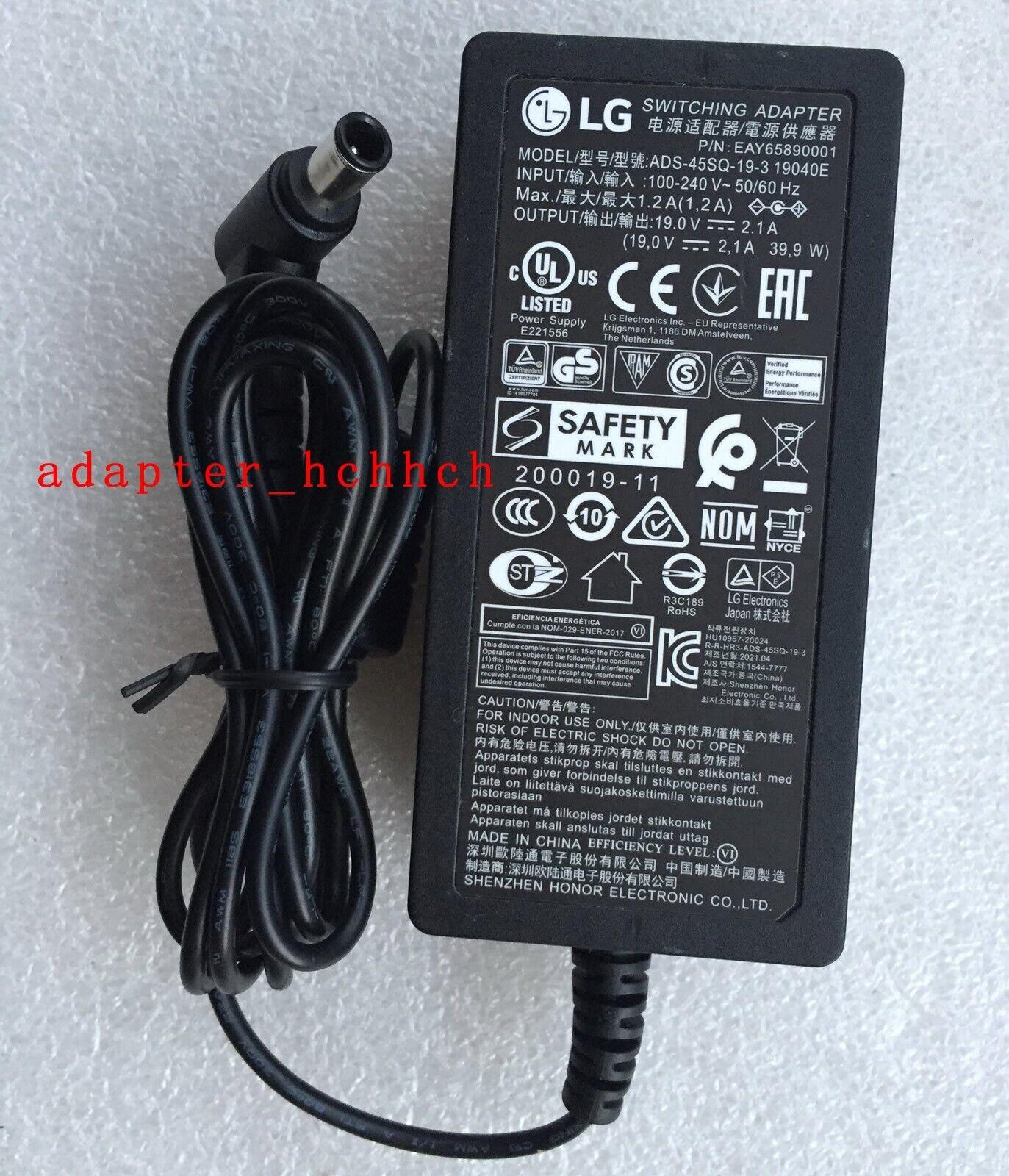 New Original LG Ultragear 32GN550-B Monitor ADS-45SQ-19-3 19040E AC Ad ...