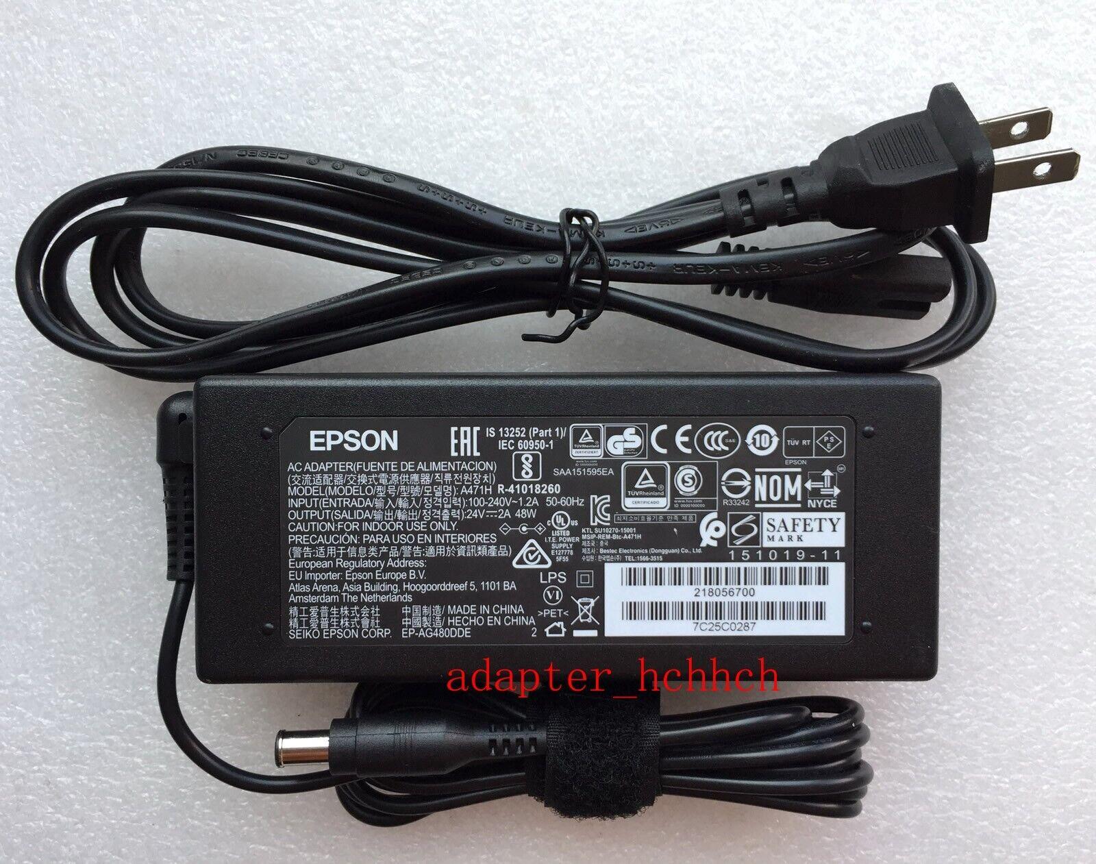 New Original Epson WorkForce DS-7500 Document Scanner A471H 24V 2A Ada ...