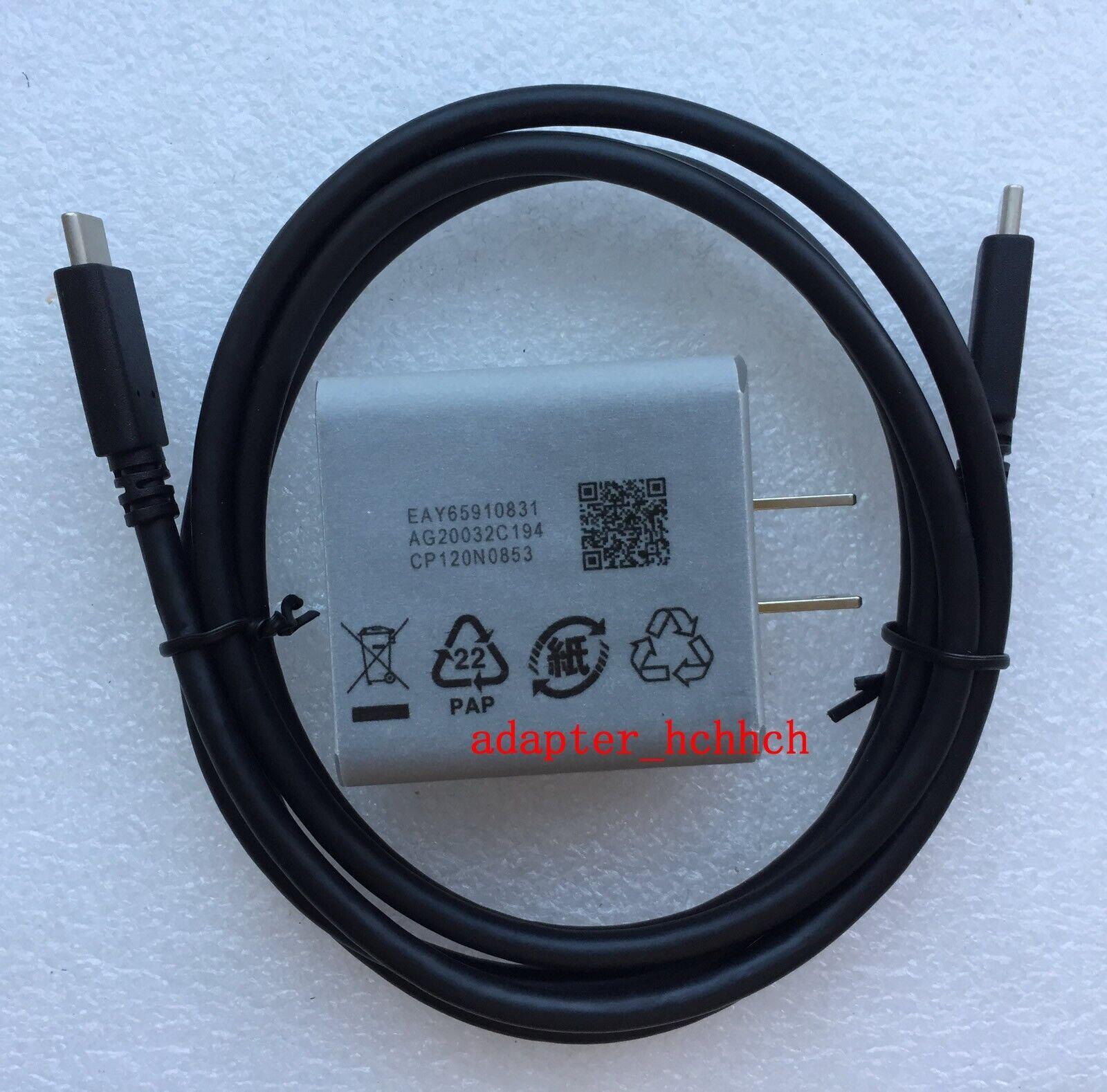 New Original OEM LG 65W Adapter&USB-C Cable for LG gram 17Z90R-A.ADS9U ...
