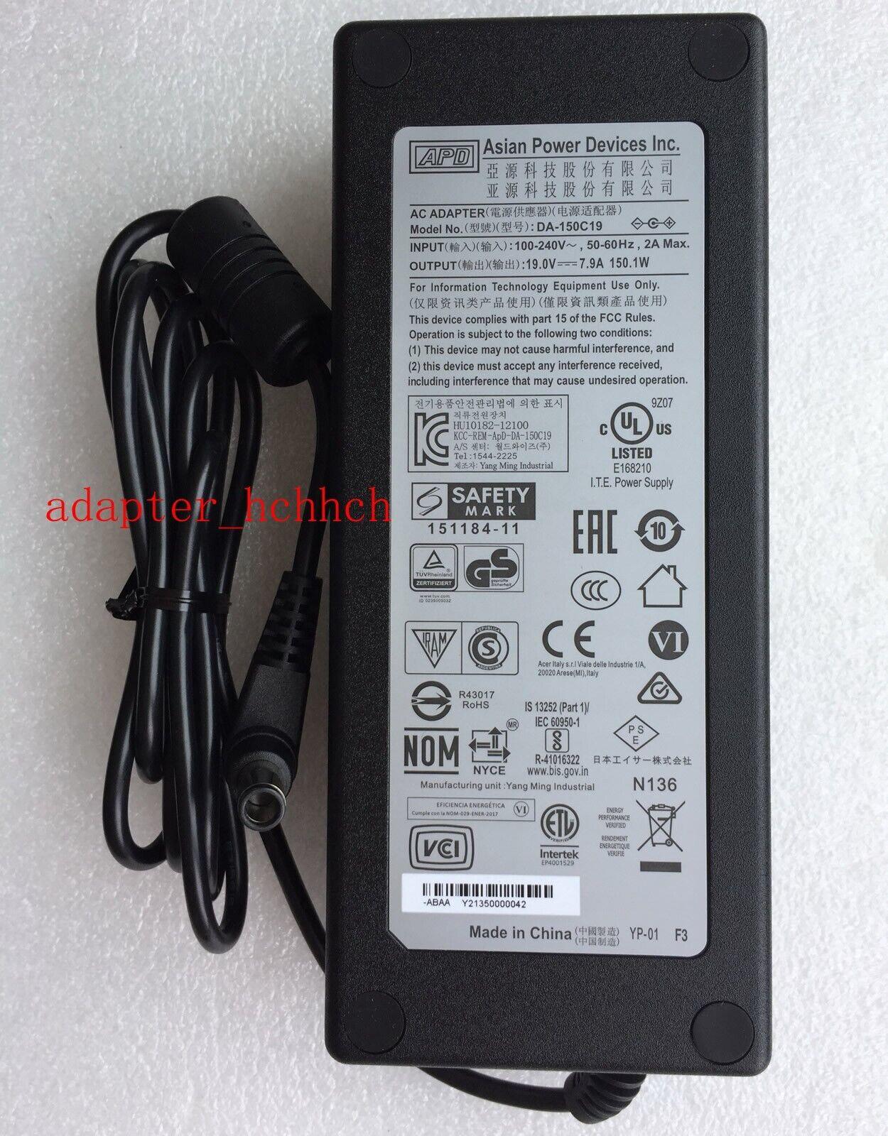 New Original APD 19V 7.9A Adapter for Acer Predator Z35P DA-150C19 LCD ...